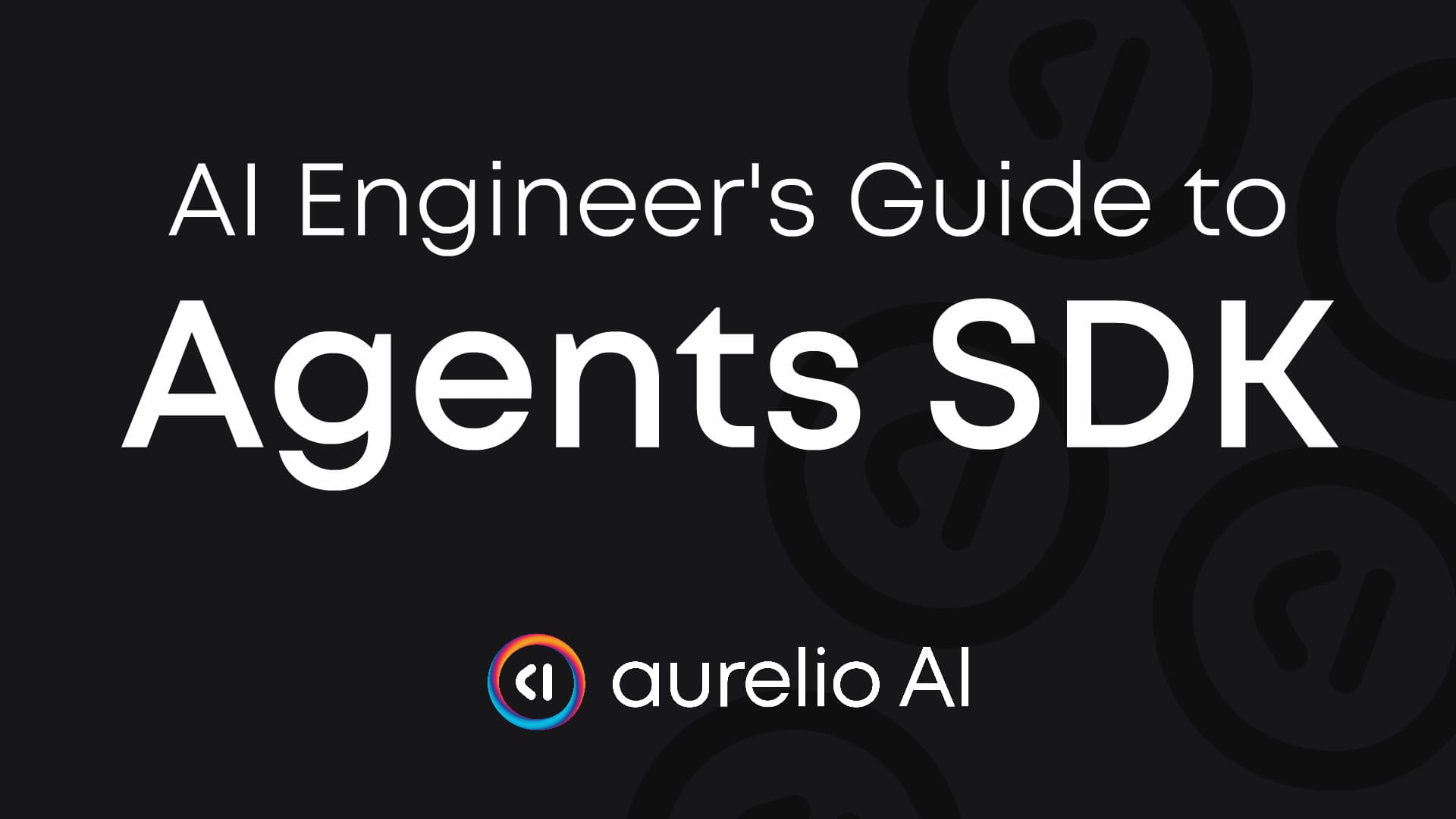 Tracing with Agents SDK | Aurelio AI